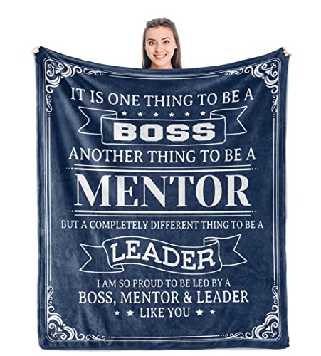 Best Boss Gifts for Men/Women - Boss Lady Gifts - Mentor Gifts - Boss Day Gifts - Gift for Female/Male boss - Boss Christmas/Birthday Gifts Ideas - Boss/Leader Appreciation Gift Blanket 50" x 60"