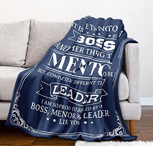 Best Boss Gifts for Men/Women - Boss Lady Gifts - Mentor Gifts - Boss Day Gifts - Gift for Female/Male boss - Boss Christmas/Birthday Gifts Ideas - Boss/Leader Appreciation Gift Blanket 50" x 60"