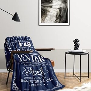 Best Boss Gifts for Men/Women - Boss Lady Gifts - Mentor Gifts - Boss Day Gifts - Gift for Female/Male boss - Boss Christmas/Birthday Gifts Ideas - Boss/Leader Appreciation Gift Blanket 50" x 60"