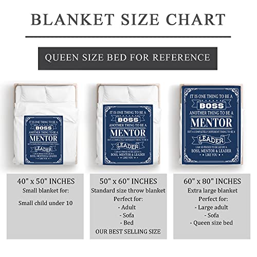 Best Boss Gifts for Men/Women - Boss Lady Gifts - Mentor Gifts - Boss Day Gifts - Gift for Female/Male boss - Boss Christmas/Birthday Gifts Ideas - Boss/Leader Appreciation Gift Blanket 50" x 60"