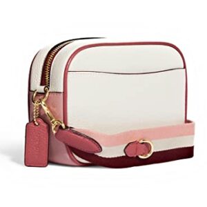 COACH Womens Mini Jamie Camera Bag In Leather (IM/Chalk Multi With Stripe Heart Motif)