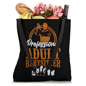 Bartender Mixologist Professional Adult Babysitter Tote Bag