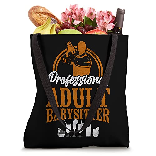 Bartender Mixologist Professional Adult Babysitter Tote Bag