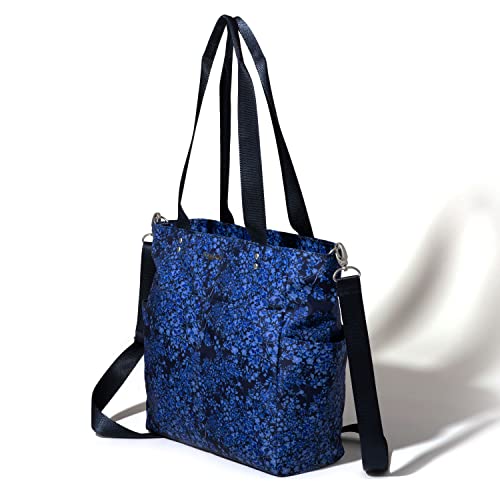 Baggallini Carryall North/South Tote Ink Hydrangea One Size