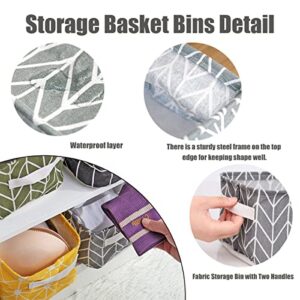 3-Pack Small Storage Baskets, Closet Organizing Bins, for Toys, Books, Cosmetic and Small Sundries Organizing, 7.9 * 5.6 * 6.3 In