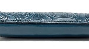 Patricia Nash Tooled Leather Potenaz Frame Clutch, Blue Coral