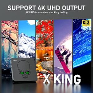 Super Console X King, EmuELEC 4.5/S922X/Dual Band WiFi/4K UHD Output, 3 System in1 Plug & Play RetroVideo Game Conslole for Watching TV,Playing Games and Surfing Interne