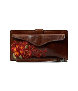 patricia nash valentia ii wallet cognac one size