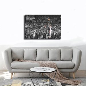 LOTHYE Damian Lillard Poster For Walls Canvas Basketball Wall Art Canvas Print Quote Posters For Boys Bedroom unframe-style 12x18inch(30x45cm)