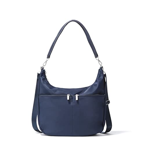 Baggallini Bowery Large Half Moon Hobo French Navy One Size