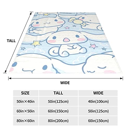 Blanket Soft Cozy Flannel Lightweight and Comfortable Bedroom Living Room Sofa Throw Blankets for Adults Kids,50"x40"