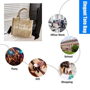 Canvas Tote Bags for Women Shoulder Personalized Top Handle Crossbody Bag with Zipper Adjustable Shoulder Strap Handbag Khaki