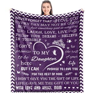 Best Daughter Gift from Mom - Daughter in Law Gifts - Birthday Gifts for Daughter from Mothers - Bonus Daughter Gifts - Daughter Birthday Gifts Ideas - My Daughter Gifts from Mom Blanket 50" x 60"