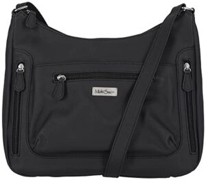 multisac solid riverside hobo crossbody bag black