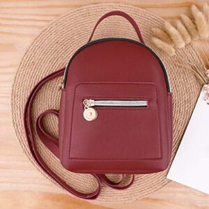 KANC Handmade Backpack Handbags Messenger Purse Women Bag Phone Small Fashion Mobile Letter Shoulders (Red-E, One Size)