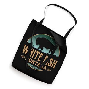 Whitefish Montana MT Buffalo Bison Tote Bag