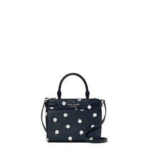 kate spade new york small staci satchel crossbody shoulder handled bag (apple/navy)