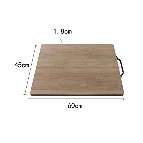 MMOOCO Chopping Board, Oversized Bamboo Cutting Board - Wood Board for Kitchen，with Handle, Double-Sided Available -60 * 45 * 1.8cm