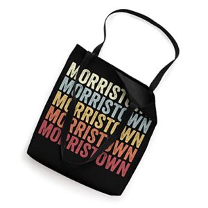 Morristown New Jersey Morristown NJ Retro Vintage Text Tote Bag