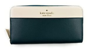 kate spade staci large continental wallet in peacock sapphire multi