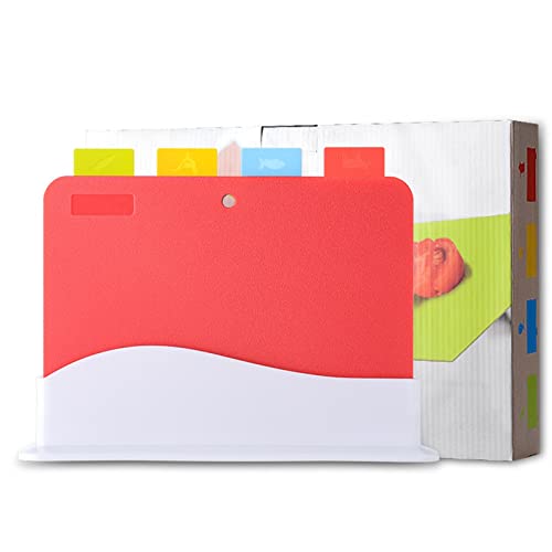 MMOOCO Chopping Board, Plastic Cutting Board Foods Classification Boards Outdoors Camping Vegetable Fruits Meats Bread Chopping Blocks Charcuterie