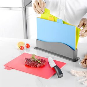 MMOOCO Chopping Board, Plastic Cutting Board Foods Classification Boards Outdoors Camping Vegetable Fruits Meats Bread Chopping Blocks Charcuterie