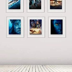 Avatar: The Way of Water 2022 - Set of 6 Promo Movie Poster Prints, (8x10s) Pandora wall art decor of Jake Sully, Neytiri, Kiri, Tonowari, Ronal