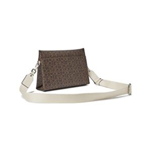 Calvin Klein Lola Signature Crossbody Brown/Khaki/White PROCESSING PROCESSING