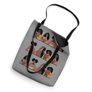 Pretty and Educated Black Women Read African American BHM Tote Bag