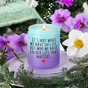 GSPY Scented Candles - Friends Candle, Friendship Gifts - Thank You Candle, Mothers Day, Thinking of You Gift, Miss You Gifts for Women, Friends, Mom, Family, Bridesmaid - Positive Messages, Send Love