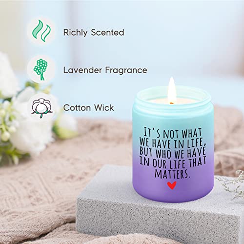 GSPY Scented Candles - Friends Candle, Friendship Gifts - Thank You Candle, Mothers Day, Thinking of You Gift, Miss You Gifts for Women, Friends, Mom, Family, Bridesmaid - Positive Messages, Send Love