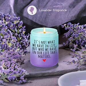 GSPY Scented Candles - Friends Candle, Friendship Gifts - Thank You Candle, Mothers Day, Thinking of You Gift, Miss You Gifts for Women, Friends, Mom, Family, Bridesmaid - Positive Messages, Send Love