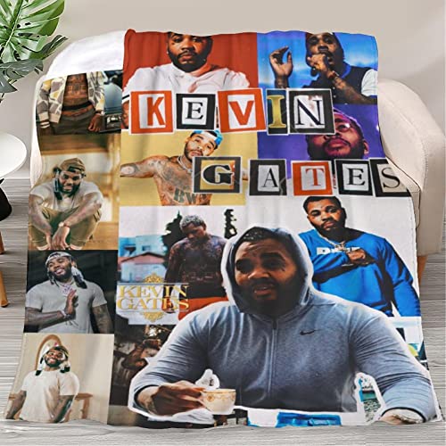 Marcusays Best American Rapper Ke-vin Singer Ga-TES Throw Blanket, Plush Microfiber Blankets and Throws for All Seasons, Lightweight Air Condition Blanket 40"x50"