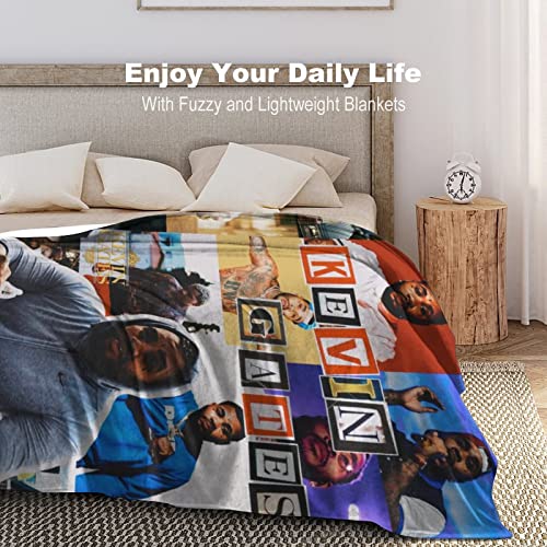 Marcusays Best American Rapper Ke-vin Singer Ga-TES Throw Blanket, Plush Microfiber Blankets and Throws for All Seasons, Lightweight Air Condition Blanket 40"x50"