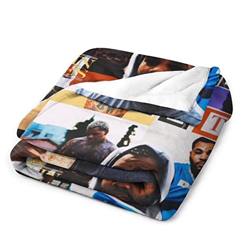 Marcusays Best American Rapper Ke-vin Singer Ga-TES Throw Blanket, Plush Microfiber Blankets and Throws for All Seasons, Lightweight Air Condition Blanket 40"x50"