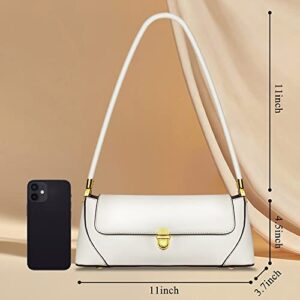 cuiab Retro Clutch Handbag,Mini Purse Shoulder Bag for Women,Classic Clutch Shoulder Tote Handbag Vintage shoulder bag, (Mousse White)