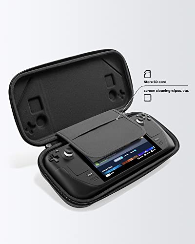 tomtoc Carrying Case Compatible with Steam Deck, Protective case, Hard Portable Travel Carrying bag for Steam Deck Console & Accessories, Shockproof, Travel friendly