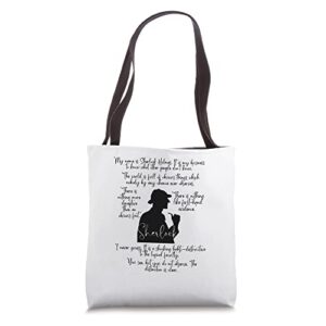 sherlock holmes & quotes tote bag