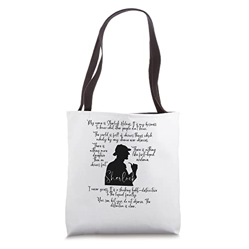 Sherlock Holmes & Quotes Tote Bag