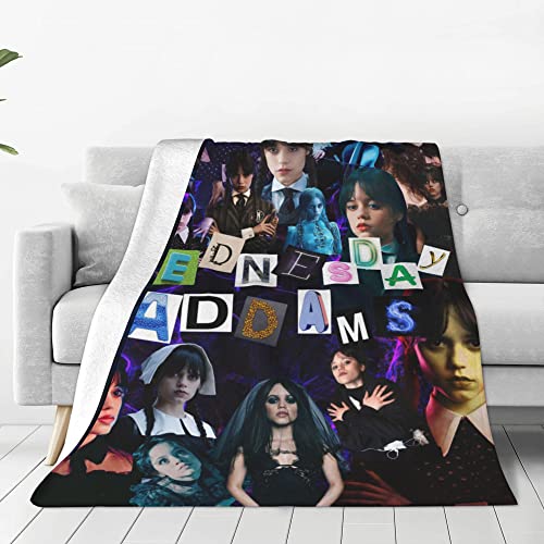 KILORT Wed Horror Movie Characters Super Soft Throw Blankets Decor Room Wall Art Collage Bathroom Party Birthday Decorations Supplies Gifts(40x50in)