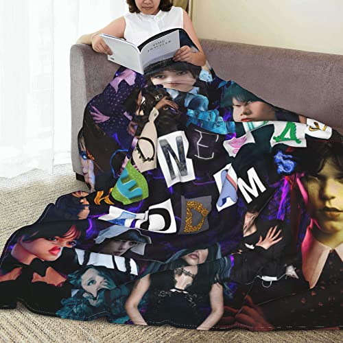 KILORT Wed Horror Movie Characters Super Soft Throw Blankets Decor Room Wall Art Collage Bathroom Party Birthday Decorations Supplies Gifts(40x50in)