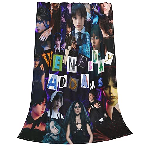 KILORT Wed Horror Movie Characters Super Soft Throw Blankets Decor Room Wall Art Collage Bathroom Party Birthday Decorations Supplies Gifts(40x50in)