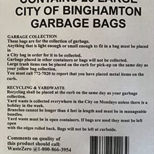 City of Binghamton Garbage Bags