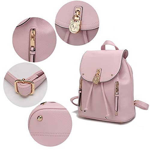 MKF Collection Backpack Purse for Women & Teen Girls, Vegan Leather Top-Handle Fashion Daypack