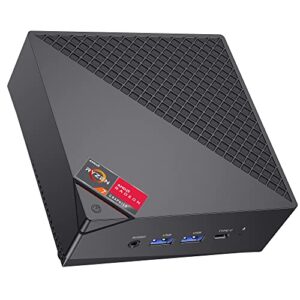 mini gaming pc, amd ryzen 7 4800u (8c/16t, up to 4.2ghz) 16gb ddr4 512gb ssd mini pc windows 11 pro, 4k@60hz triple display mini desktop computers portable wifi 5 bluetooth, support auto power on