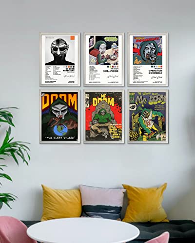 INGVY Mf Doom Operation Doomsday Poster Canvas Art Wall Picture Print Modern Family Decor 8x12inch(20x25cm)