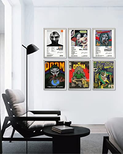 INGVY Mf Doom Operation Doomsday Poster Canvas Art Wall Picture Print Modern Family Decor 8x12inch(20x25cm)