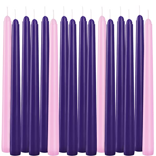 16 pcs Unscented 10 Inch Christmas Advent Taper Candle, Holidays, Church, Celebration, Party, Home Décor & More