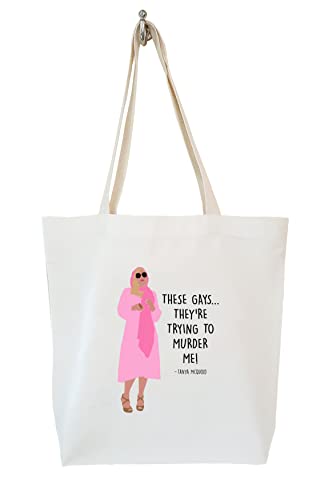 These Gays They're Trying To Murder Me Tanya McQuoid Quotes White Lotus Merch Tote Bag Gifts