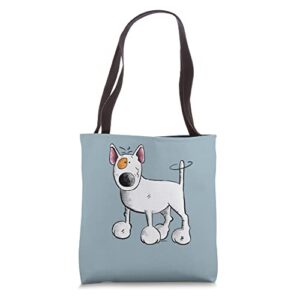 funny bull terrier dog for bull terrier lover tote bag